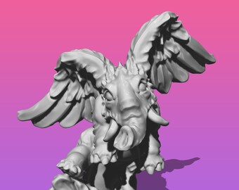 Elephant Rpg Figure - Etsy
