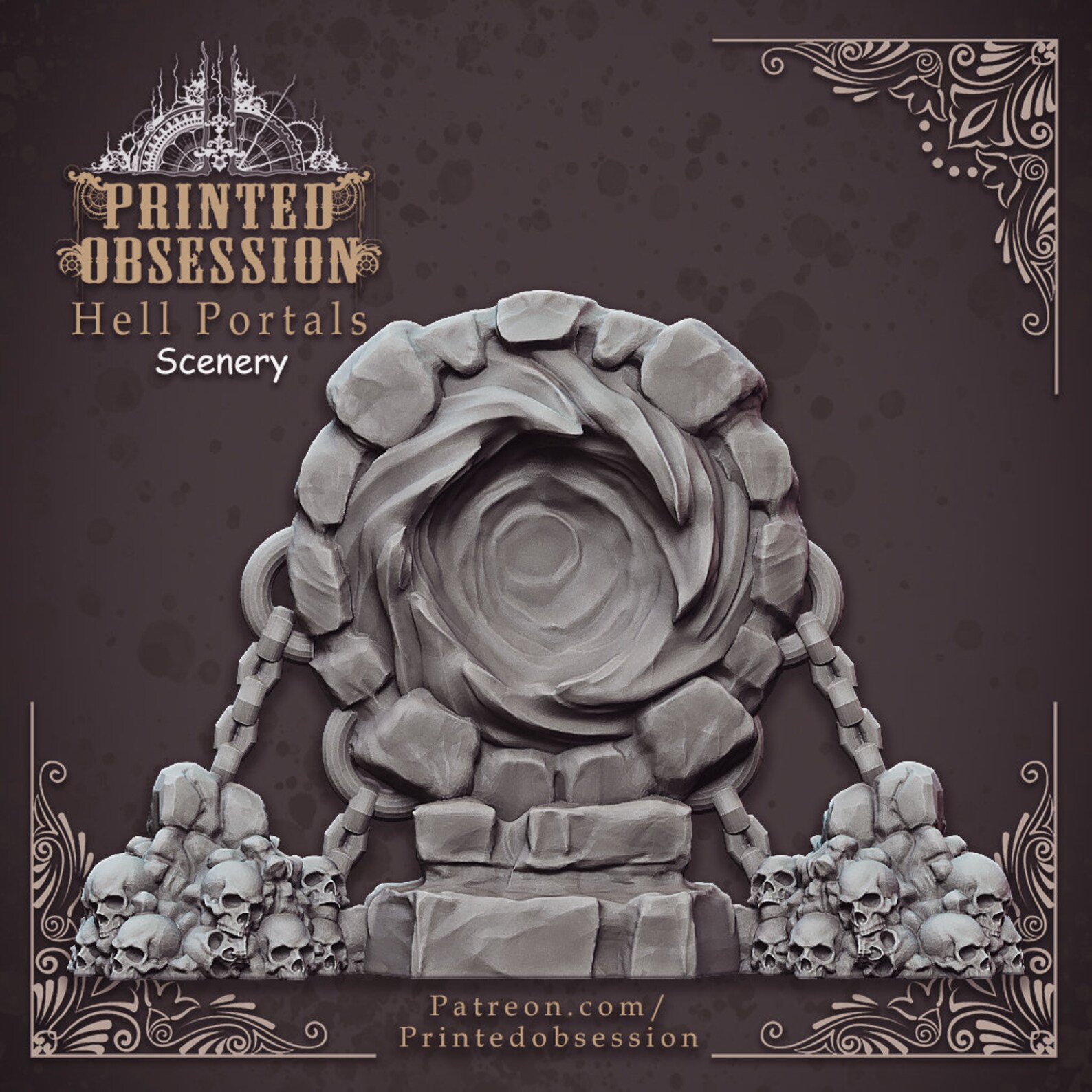 Hell Portal Dimensional Door by Printed Obsession DnD RPG | Etsy