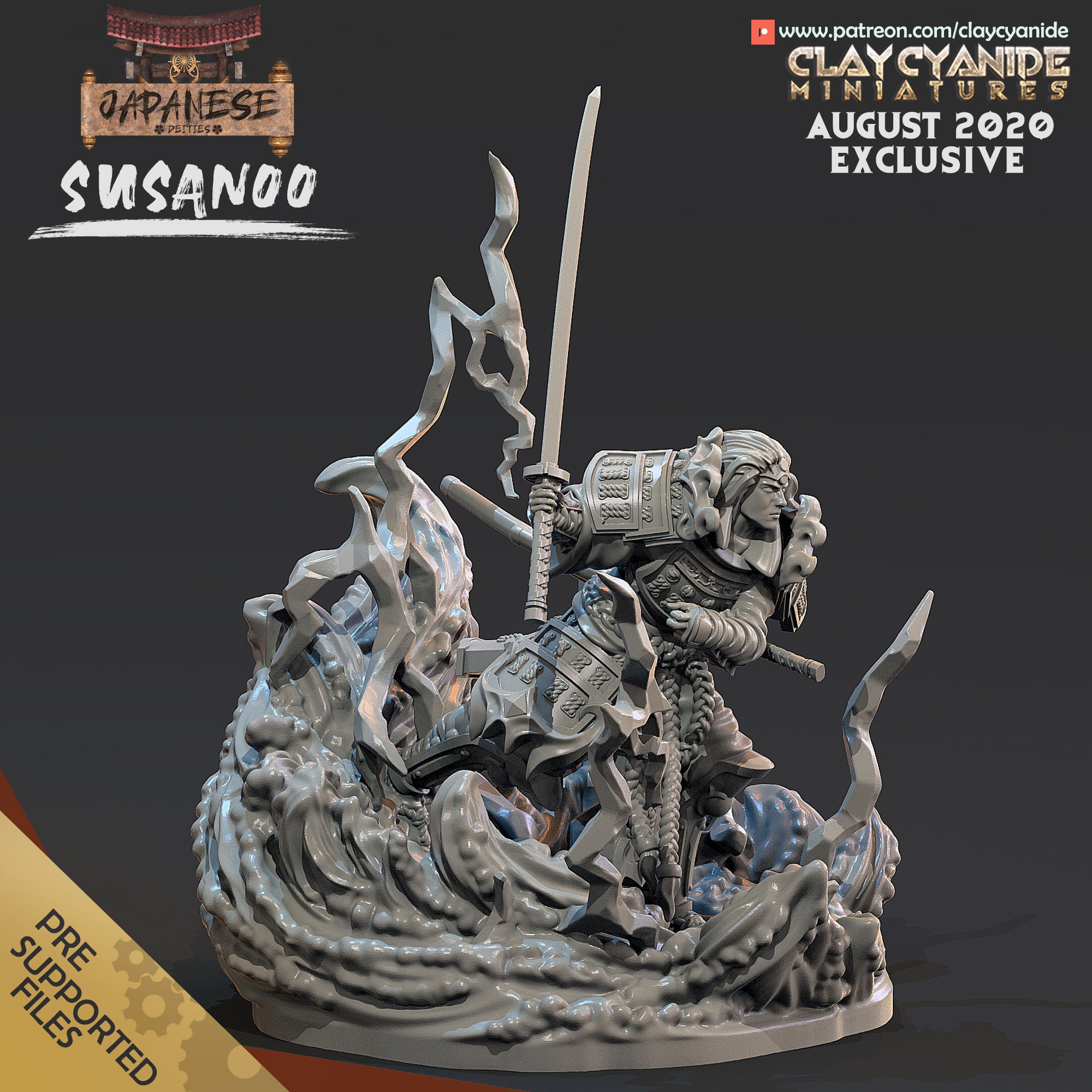 Warhammer 3D Printed Fantasy Miniatures D&D Amaterasu Pathfinder ...