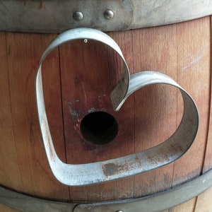Wine Barrel Hoop Heart Pair , Valentine's Gift , Romantic Wedding and ...