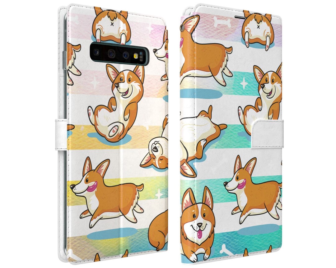 Funny Corgi Wallet for Samsung Cover Dog Magnetic Clasp S10 5G - Etsy