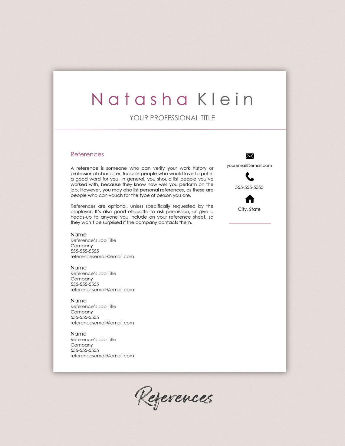 Editable Resume - Edit on Phone Resume Template - Google Resume ...