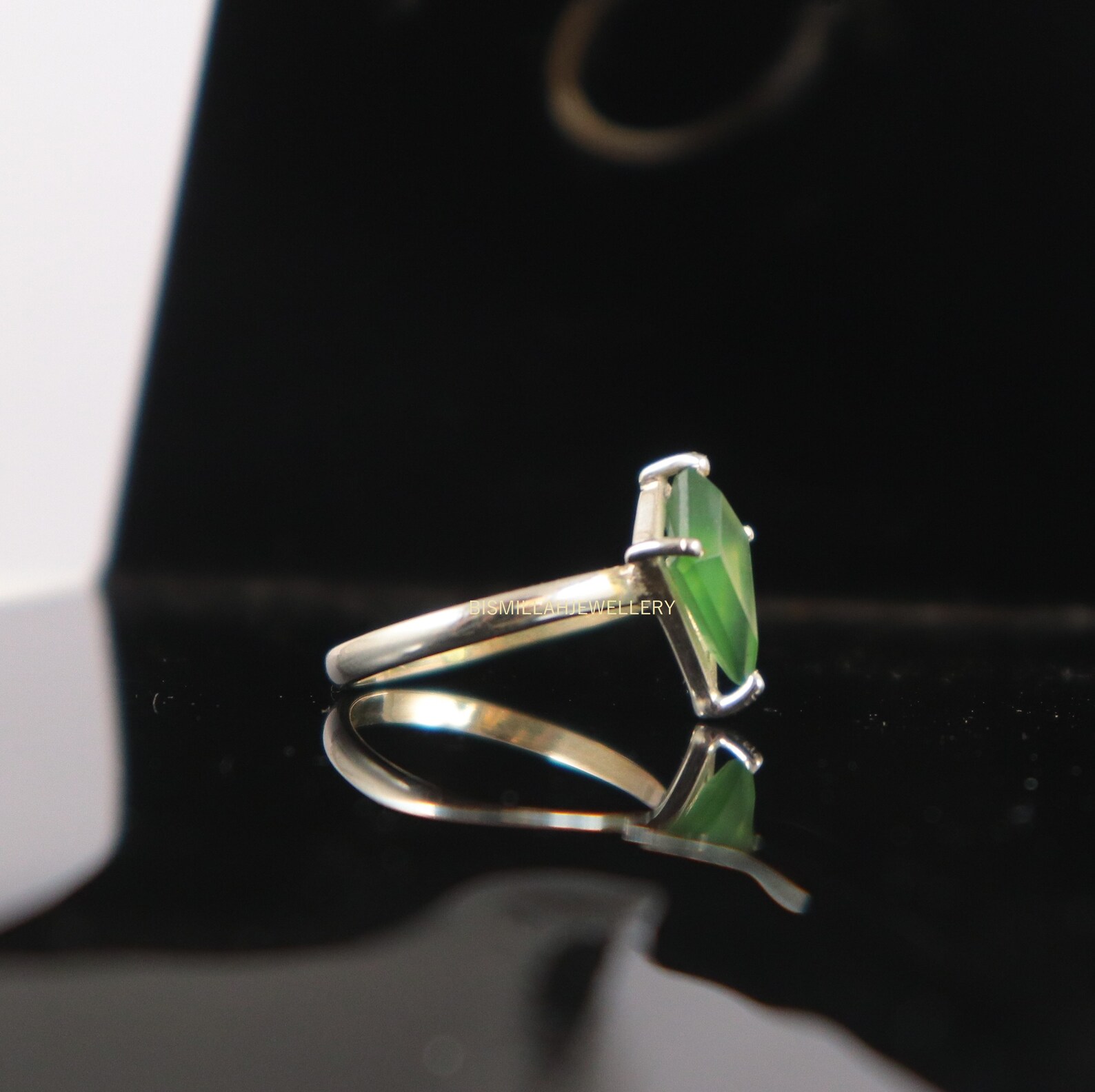 Serpentine Ring Sterling Silver ring Kite shape ring | Etsy