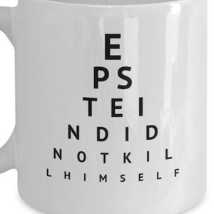 Eye Chart Mug Eye Test Mug Snellen Chart Mug Eye Test | Etsy