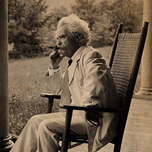 Mark Twain Poster Twain Portrait Book Writer American Author American ...