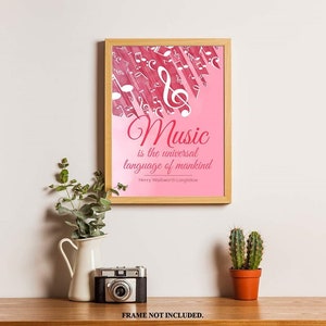 Henry Wadsworth Longfellow Typographic Print Music Word Art Longfellow ...