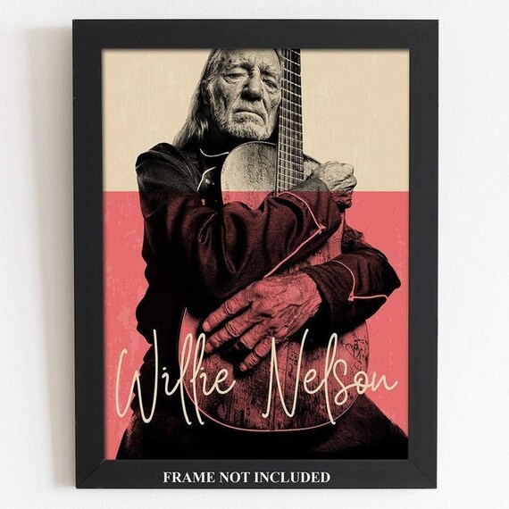 Art & Collectibles Acrylic Image Willie Nelson Print Paper Poster ...