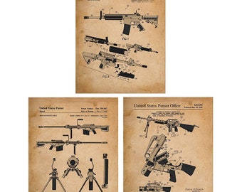 M4 Rifle Poster Vintage - Etsy