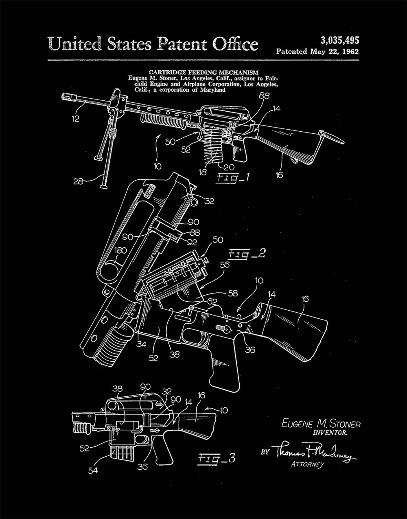 AR 15 Art Ar 15 Blueprint Ar 15 Patent Rifle Print AR 15 Poster AR 15 ...