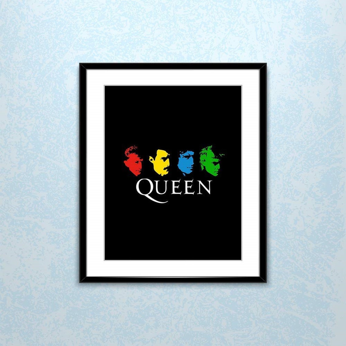 Queen Band Poster Queen Band Art Queen Rock Band Queen | Etsy