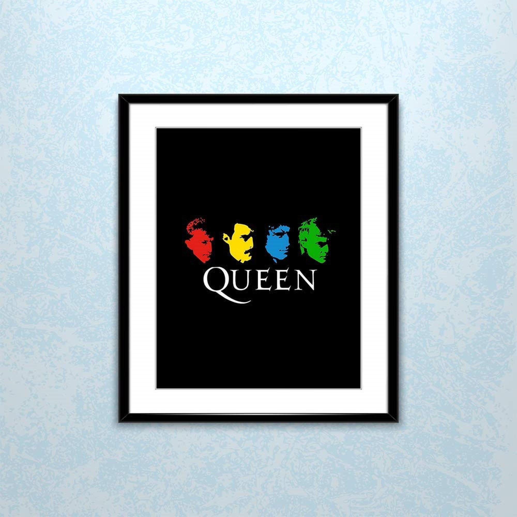 Queen Band Poster Queen Band Art Queen Rock Band Queen the Band Rock ...