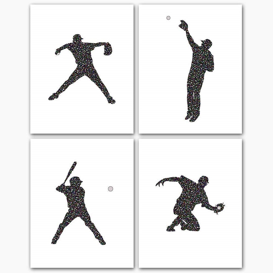 Baseball Wall Art baseball Poster baseball Player baseball Catcher ...