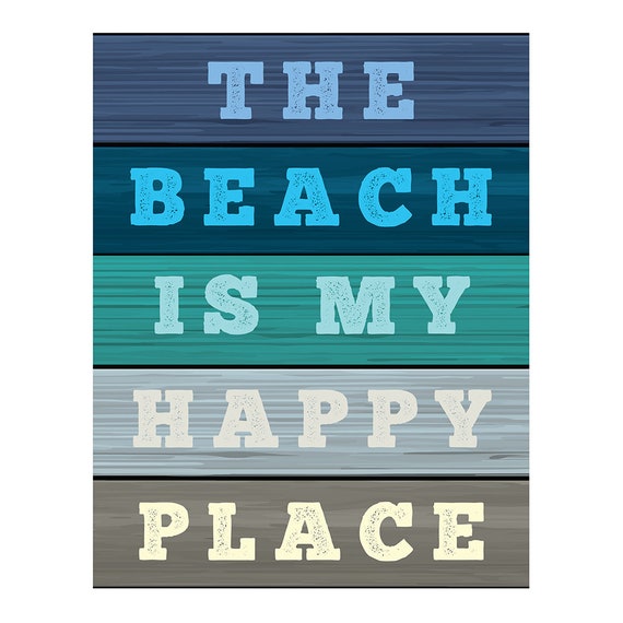 Beach Happy Place Beach House Sign Beach Cottage Decor - Etsy