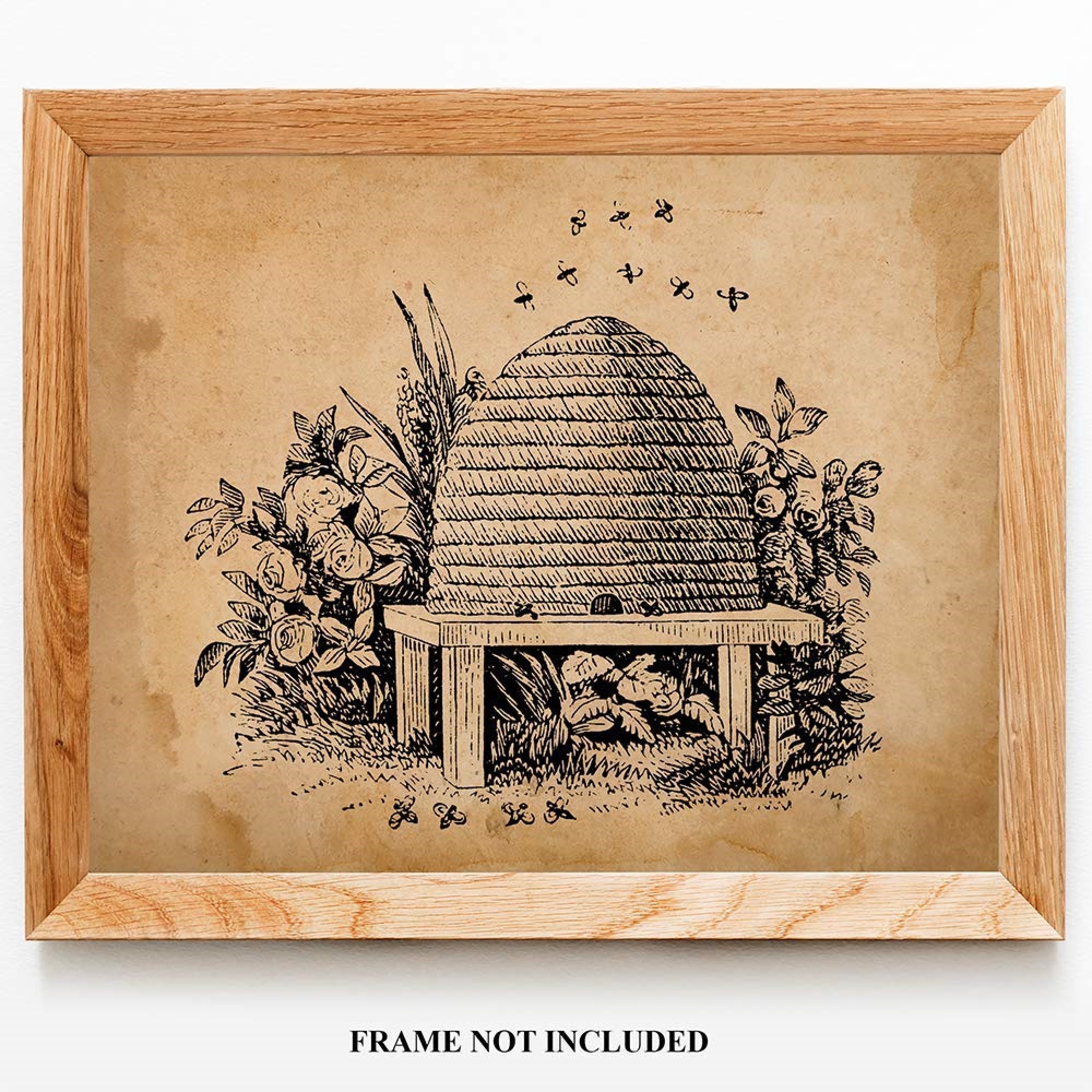 Vintage Beehive Beehive Art Beehive Print Apiary - Etsy