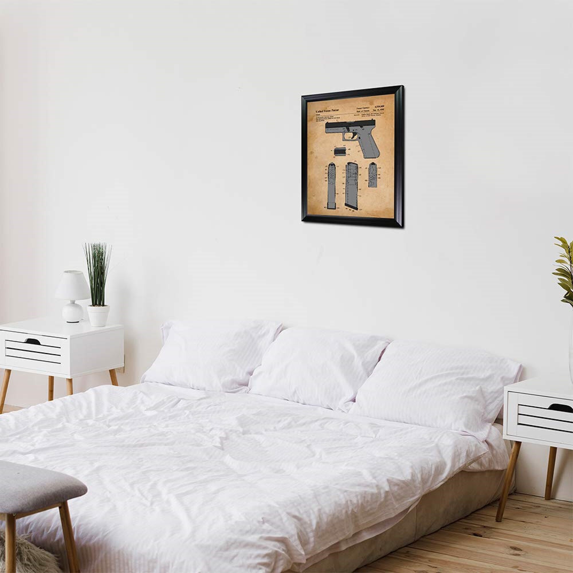 Glock Gun Poster Glock Patent Print Weaponry Glock Blueprint Automatic ...