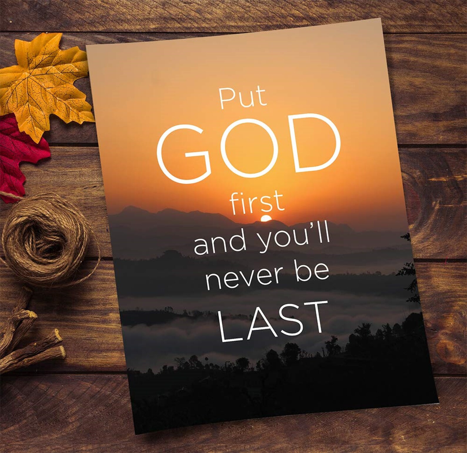 Put God First Scripture Word Art Christianity Art Christian Poster ...