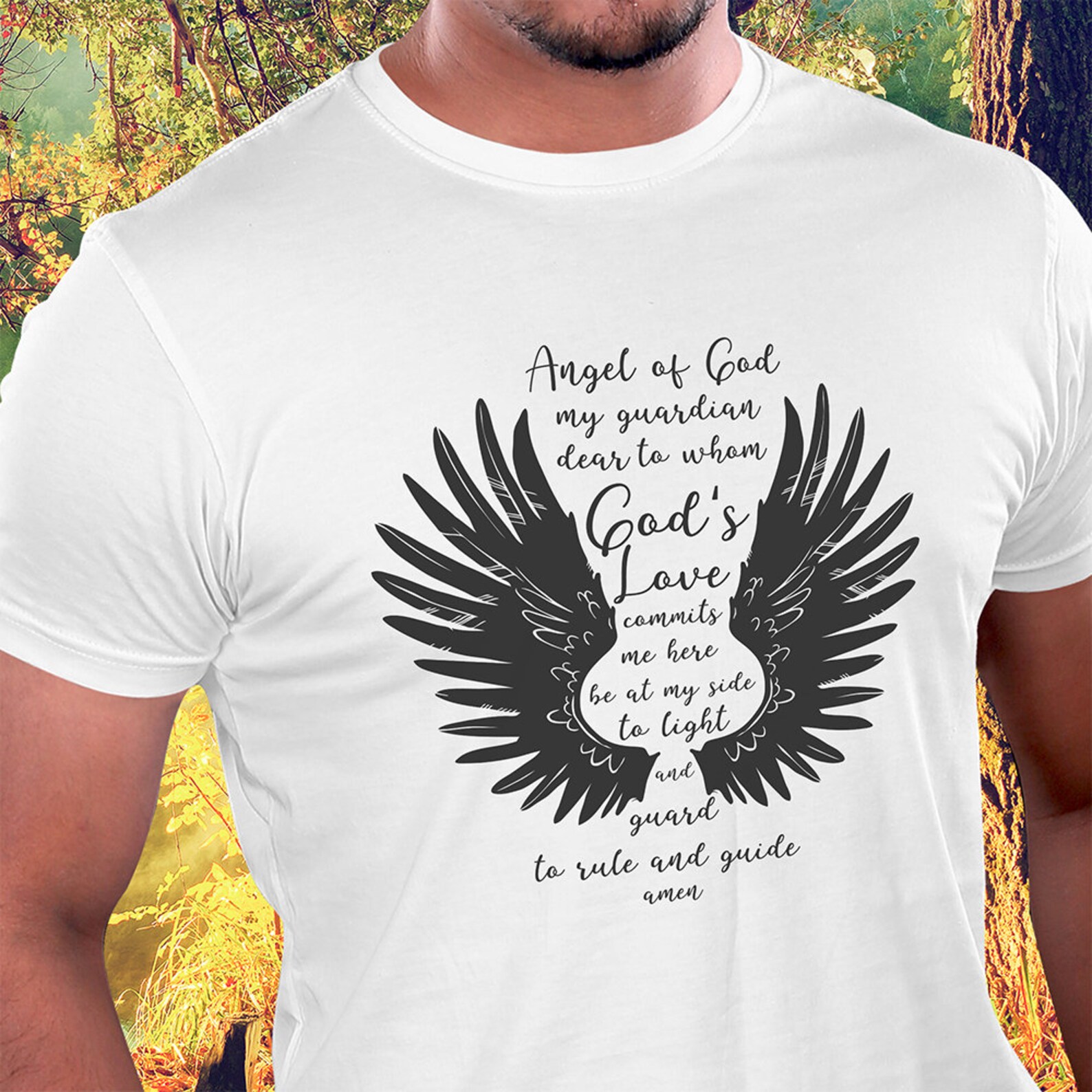 Angel Of God Shirt / Gods Love Tshirt / Angel Wings Shirt / Catholic ...