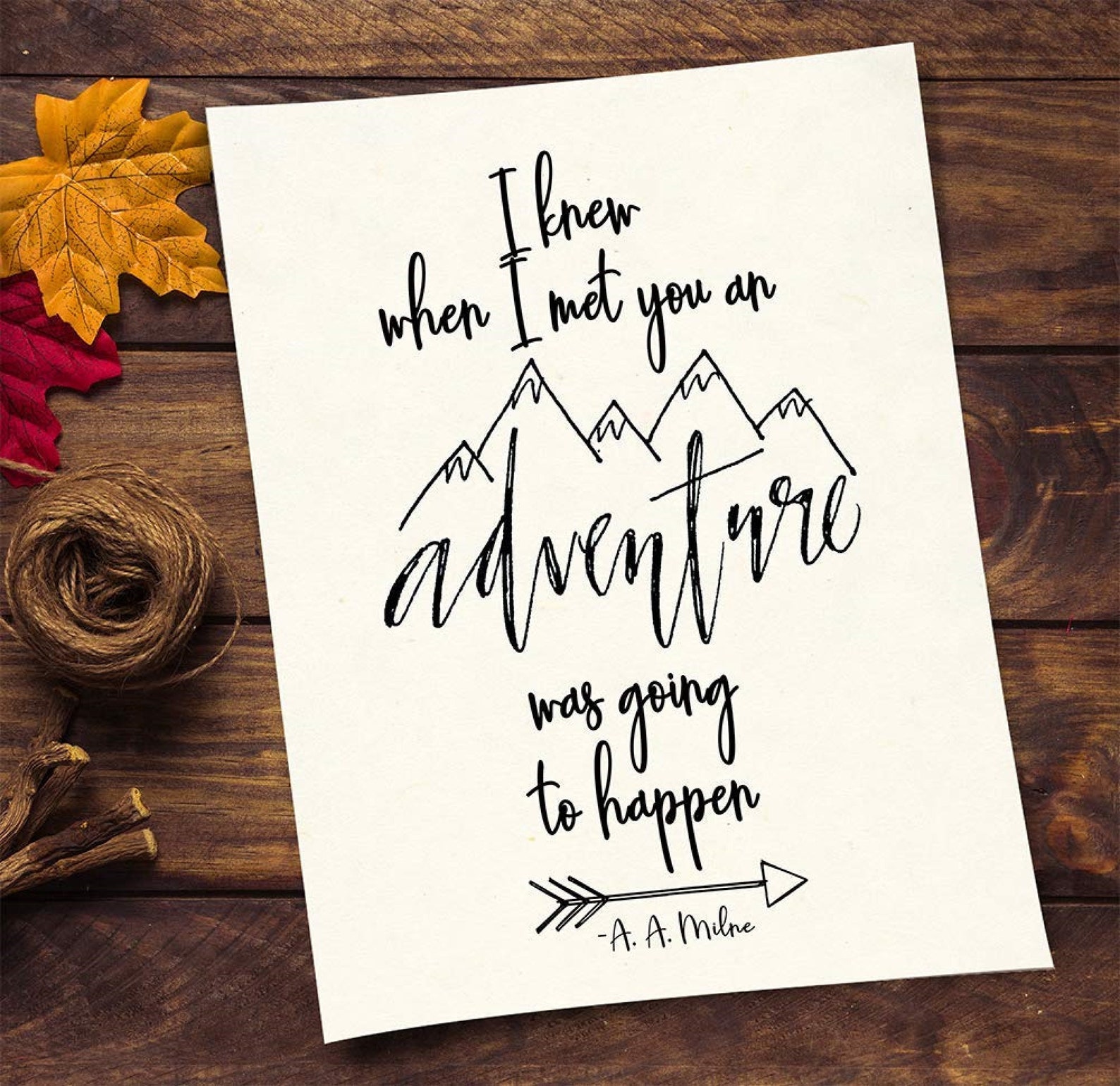 AA Milne Quote Pooh Quote Sign AA Milne Poster Milne Poster Milne Art ...