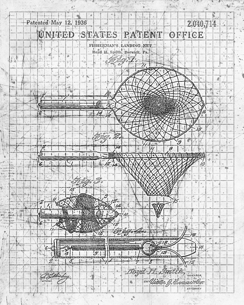 Fishing Patent Art Fisherman Art Fishing Poster Fishing - Etsy