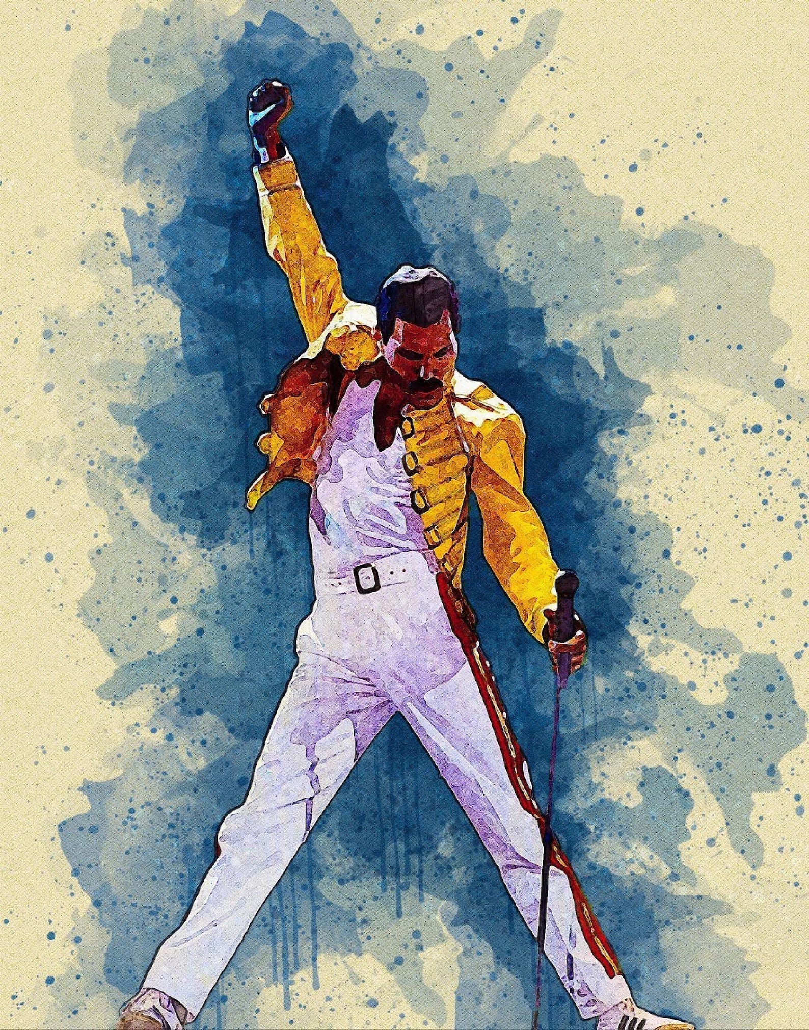 Freddie Mercury Print freddie Mercury Art musician Art queen Band Art ...