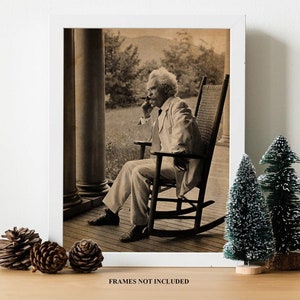 Mark Twain Poster Twain Portrait Book Writer American - Etsy