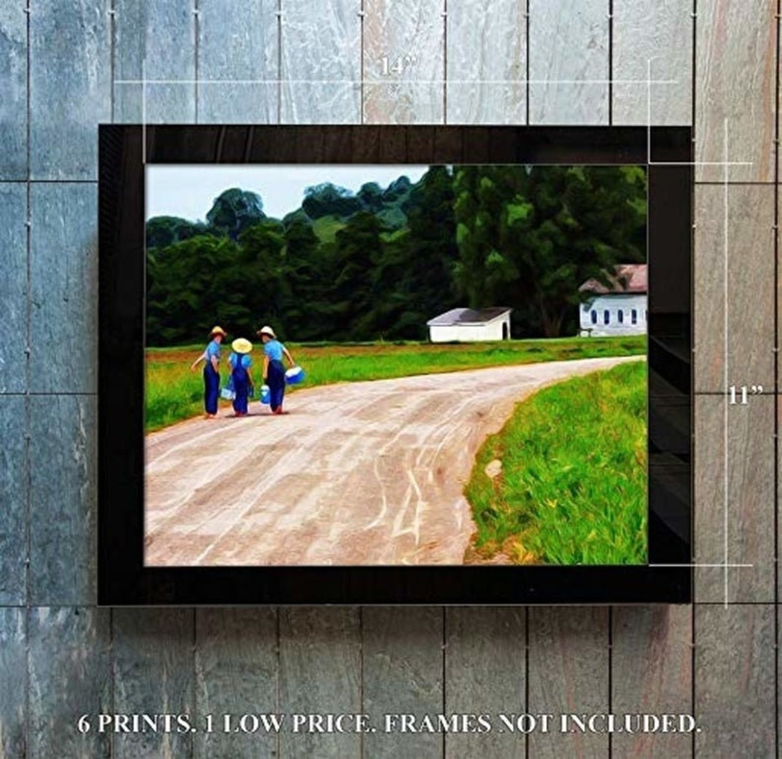 Country Scene Art Amish Wall Art amish Landscape amish Wall Decor amish ...