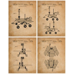 Mars Rover Patent NASA Print Vintage Space Art Mars - Etsy
