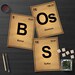 Boss Periodic Table Element Word Art Periodic Table Print Chemistry ...