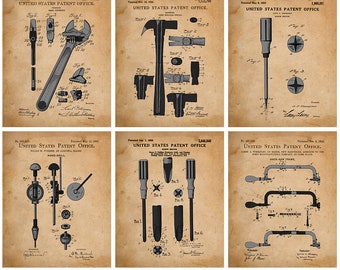 Hand Tools Poster - Etsy