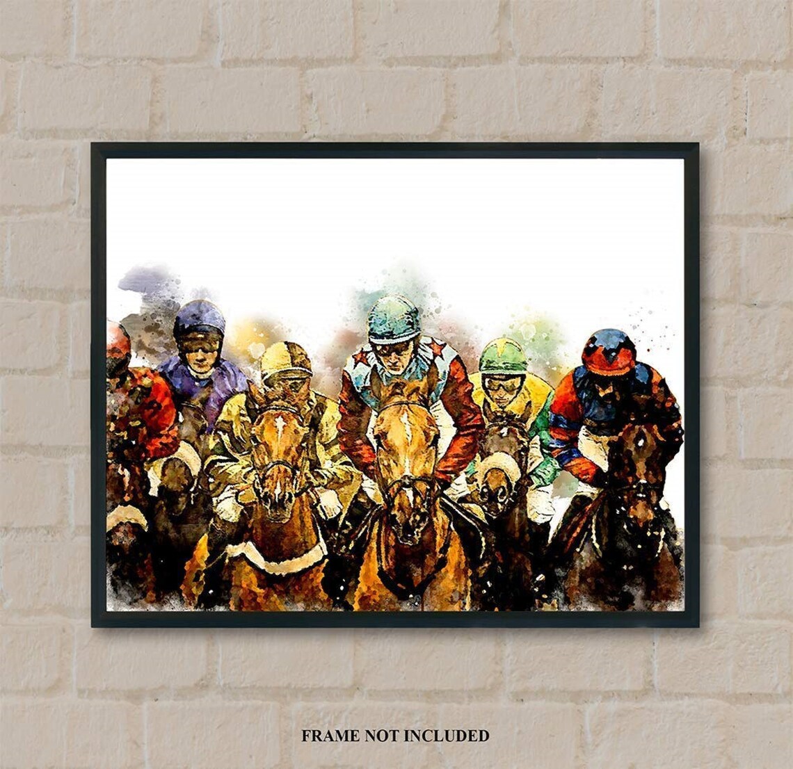 Horse Racing Art Horse Riding Poster Horseback Riding | Etsy