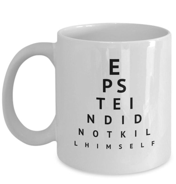 Eye Chart Mug Eye Test Mug Snellen Chart Mug Eye Test | Etsy