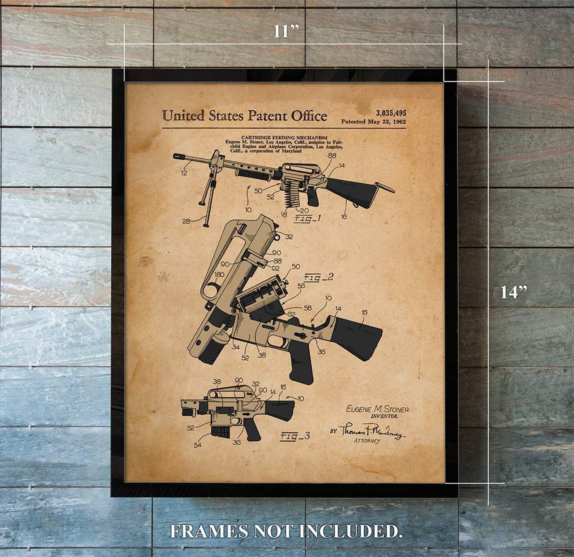 Ar Patent Ar Blueprint Assault Rifle Ar 15 Poster Ar 15 Art Weaponry Ar ...