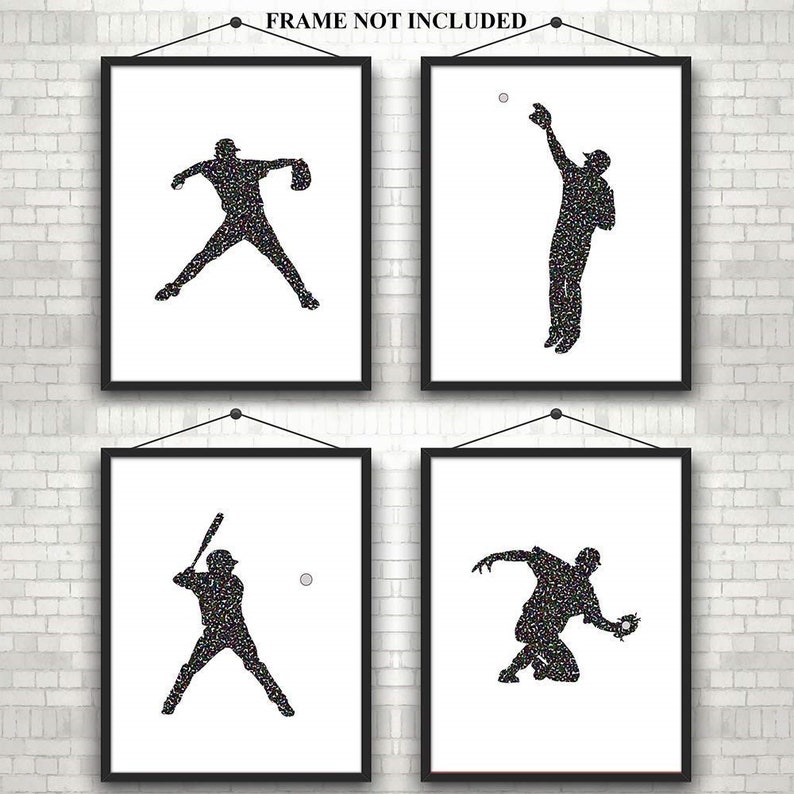 Baseball Wall Art baseball Poster baseball Player baseball - Etsy