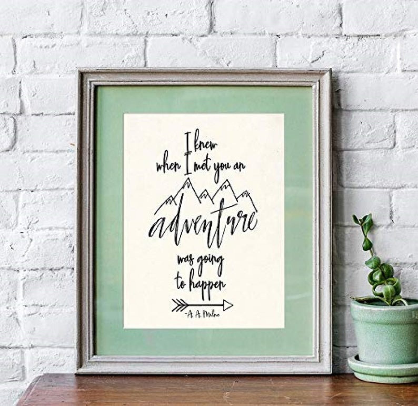 AA Milne Quote Pooh Quote Sign AA Milne Poster Milne Art inspiring Wall ...