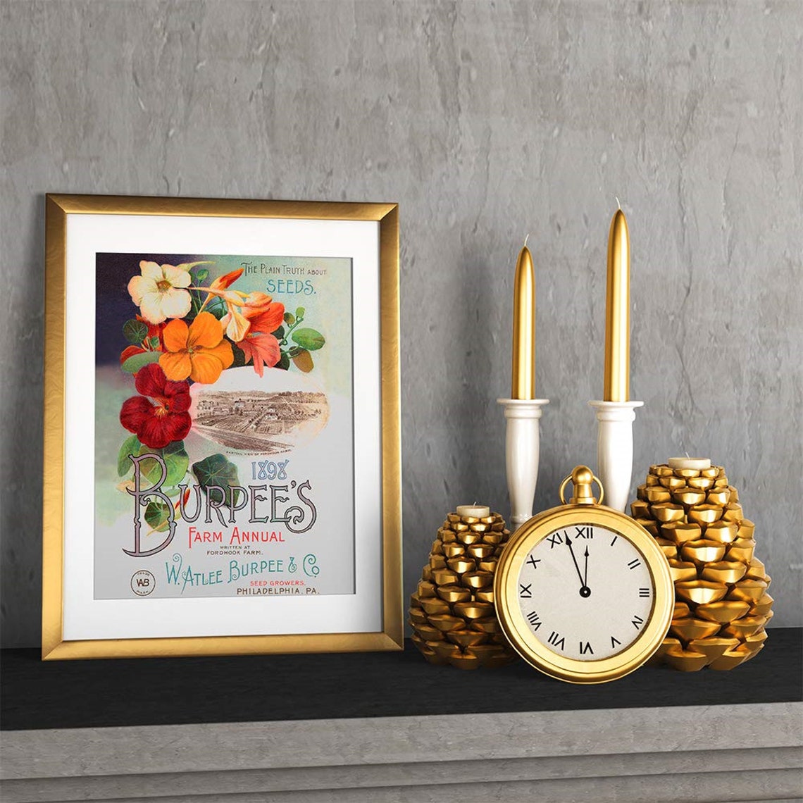 Vintage Seed Catalog Burpees Seeds Burpees Poster Burpee Seeds Print ...