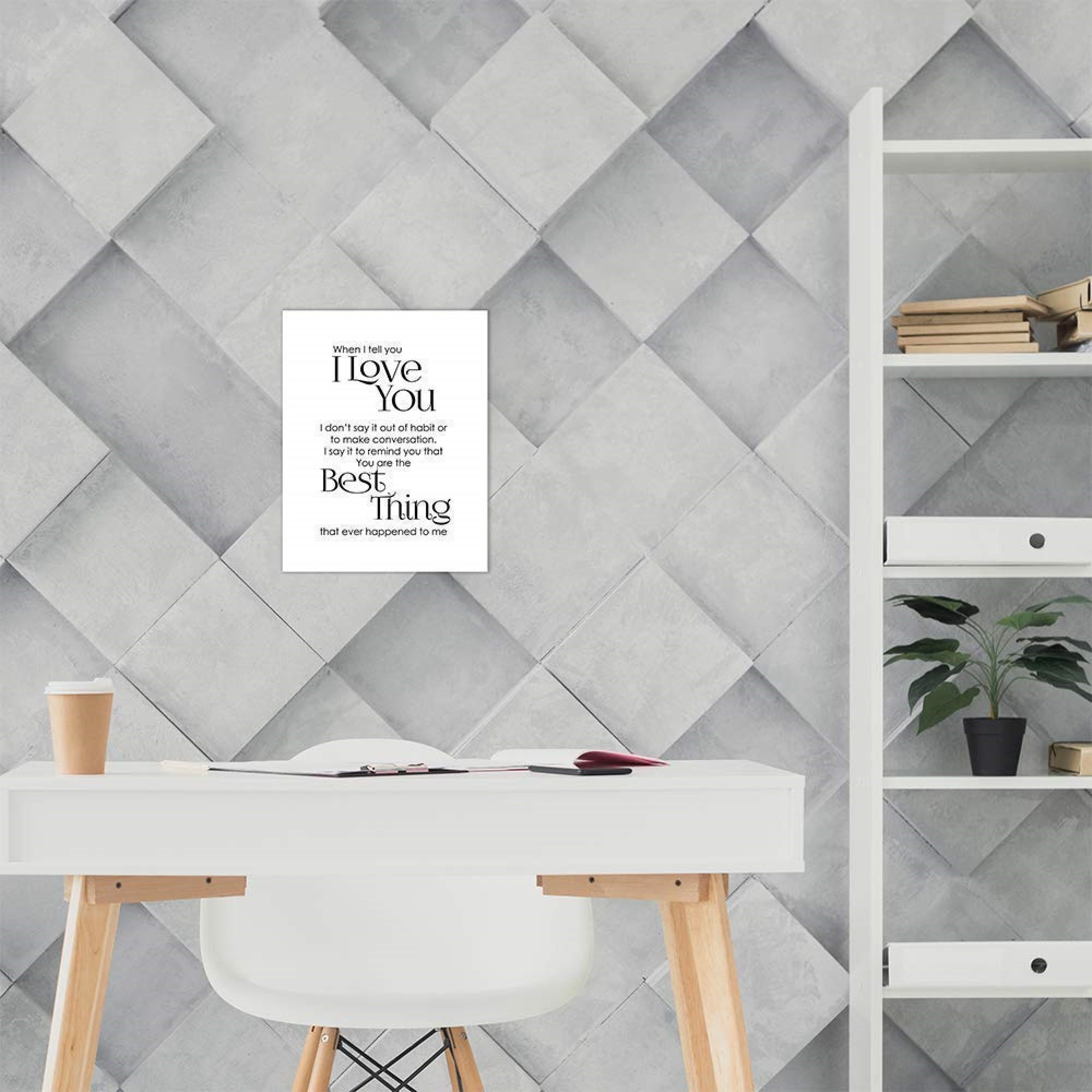 Sentimental Keepsake Typography Design Love Note Love Quote Sign I Love ...