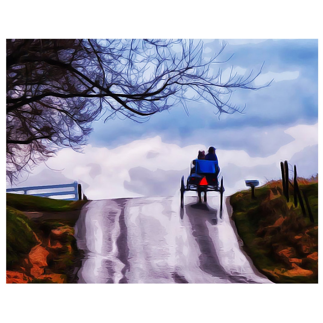 Country Scene Art Amish Wall Art Amish Artwork Amish - Etsy