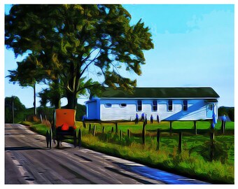 Amish Painting - Etsy