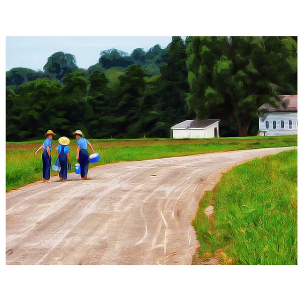 Amish Scene - Etsy