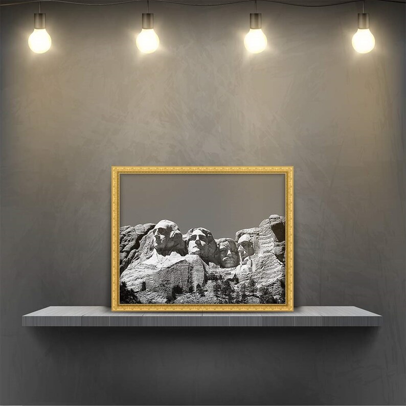 Mount Rushmore Poster National Monument National Park Print South ...