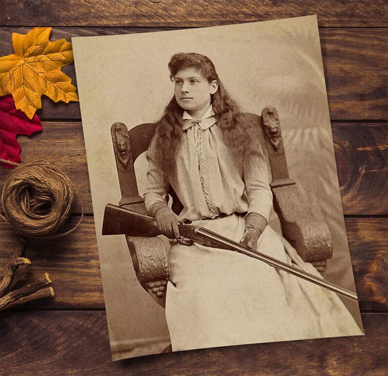 Wild West Art Annie Oakley Poster Western Show Poster | Etsy