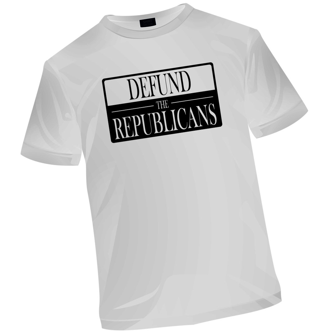 Defund Republicans Political T Shirt Defund Shirt Anti Republican ...