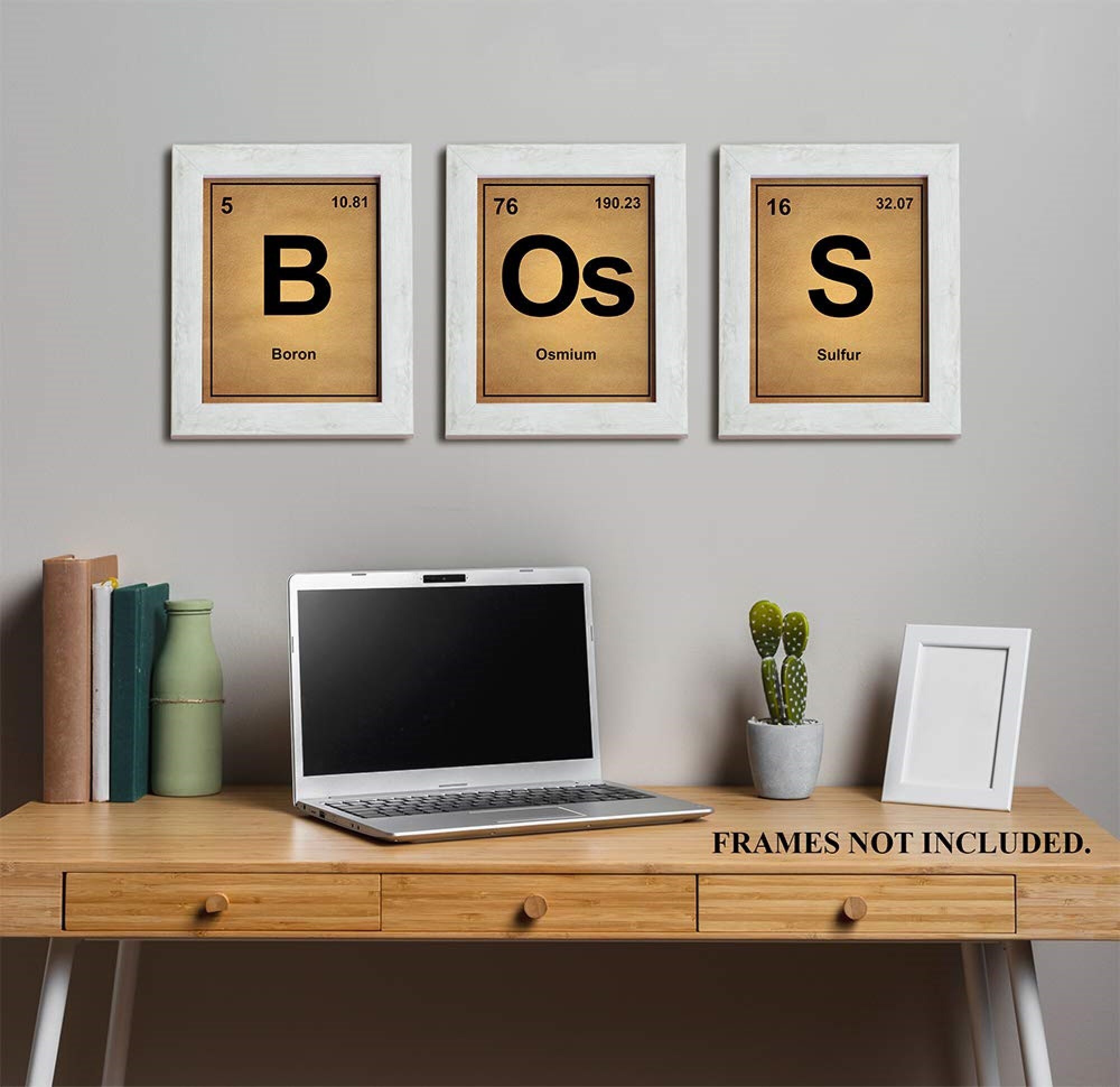 Boss Periodic Table Element Word Art Periodic Table Print Chemistry ...