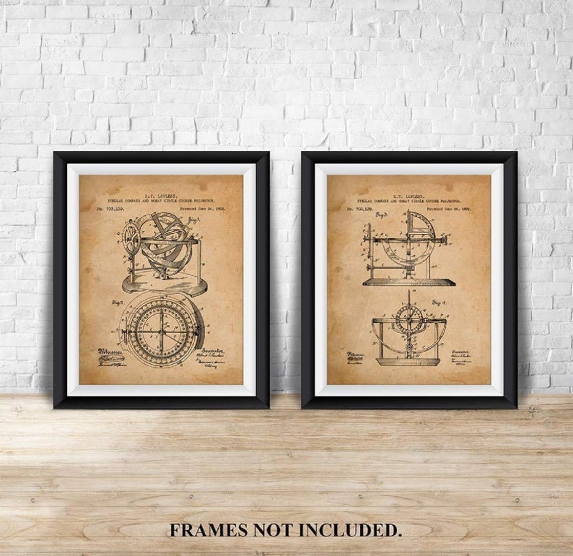 Stellar Compass Compass Patent Compass Poster Compass | Etsy