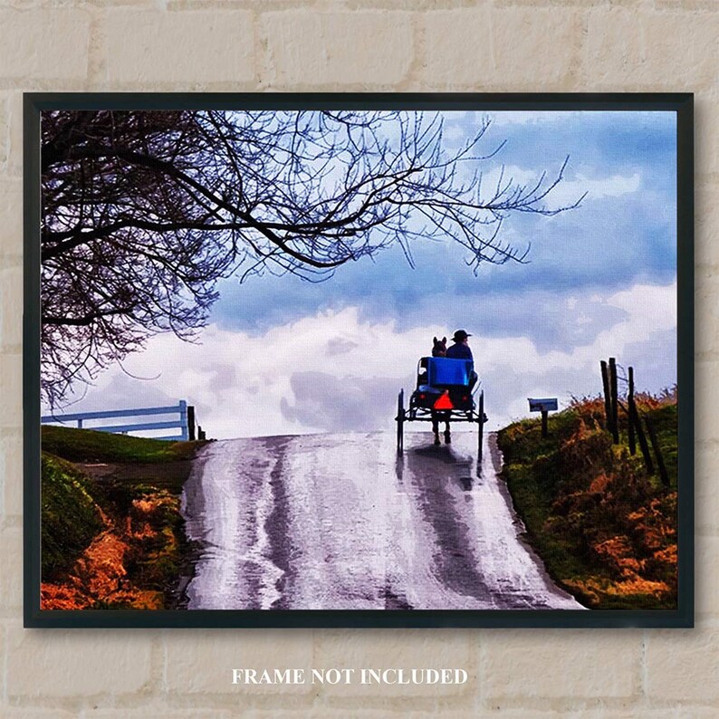 Country Scene Art Amish Wall Art Amish Artwork Amish - Etsy