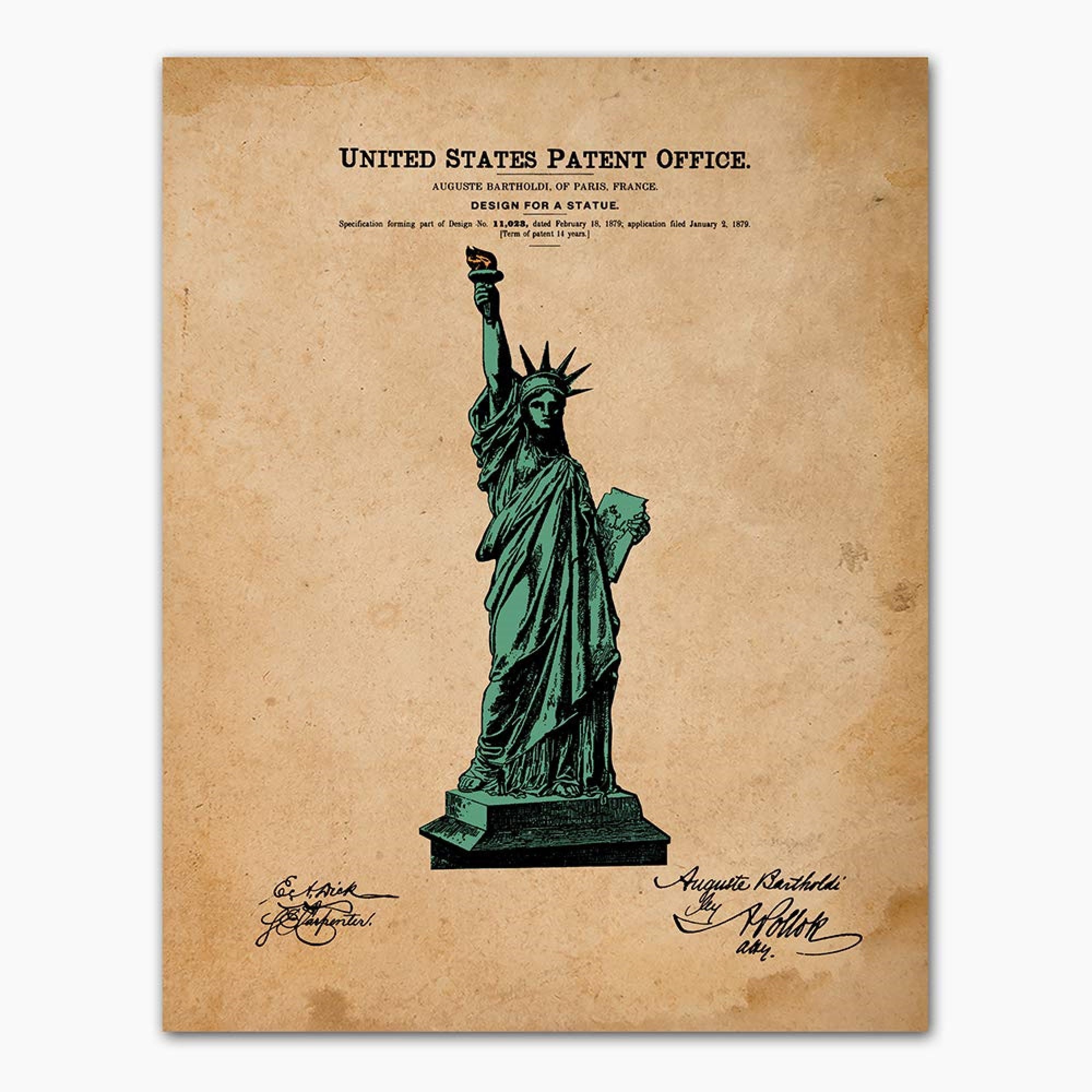 Statue of Liberty Patent freedom Poster lady Liberty liberty Poster NYC ...