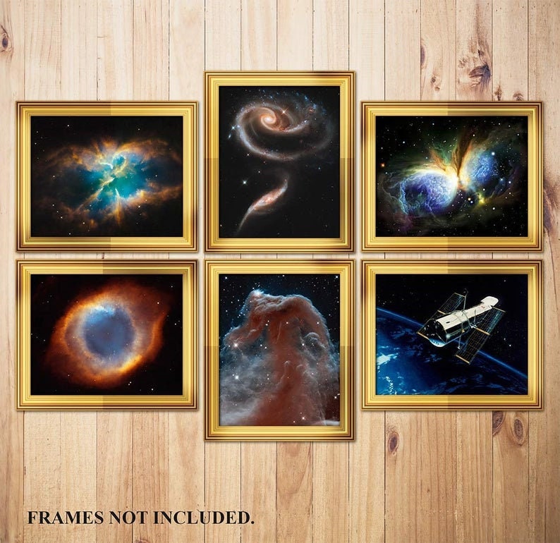 Hubble Galaxy Painting space Nursery Prints space Artwork - Etsy