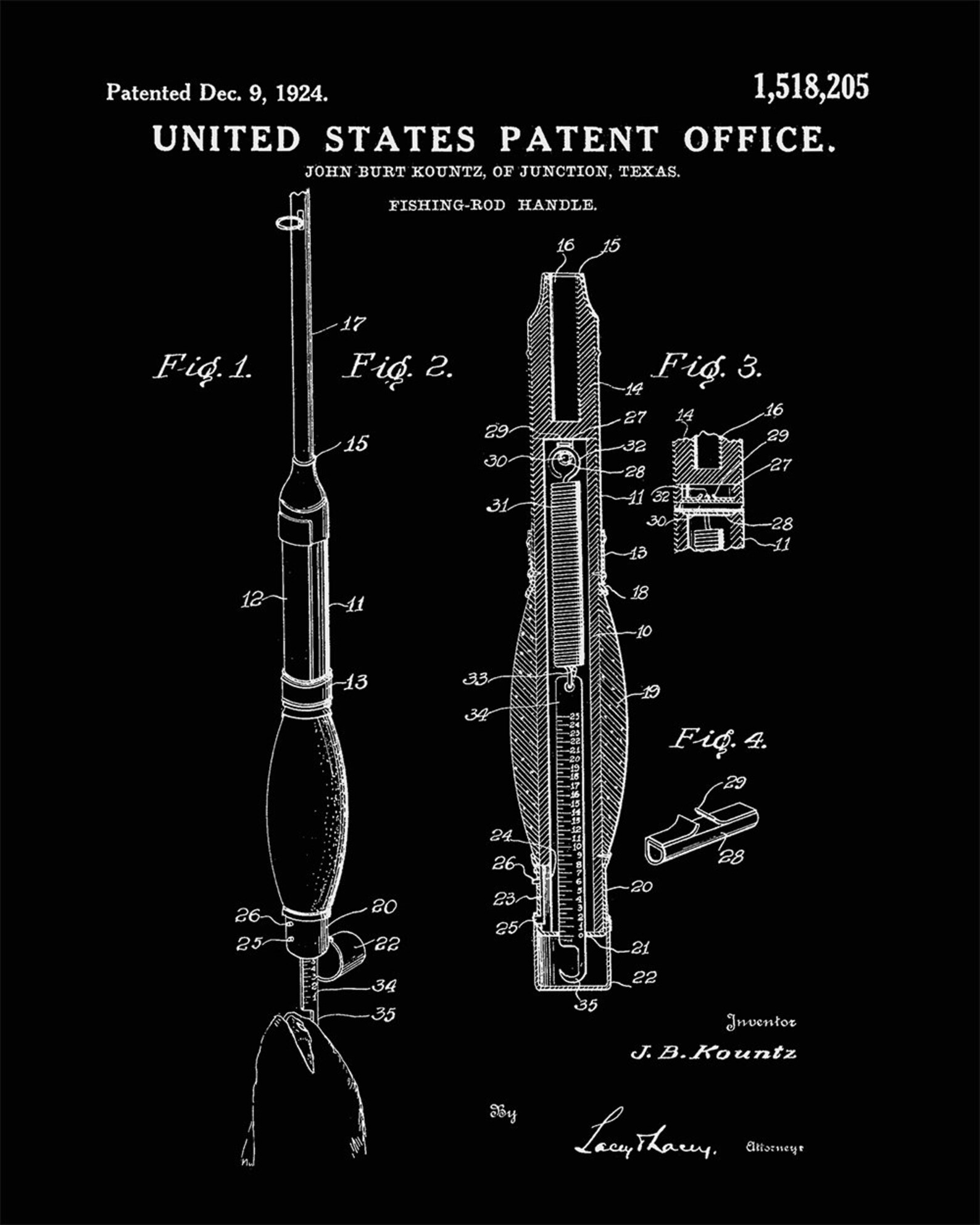 Fishing Patent Art Fisherman Art Fishing Poster Fishing - Etsy