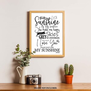Song Lyrics Print Sheet Music Poster Hymn Wall Art Sheet Music Wall Art ...
