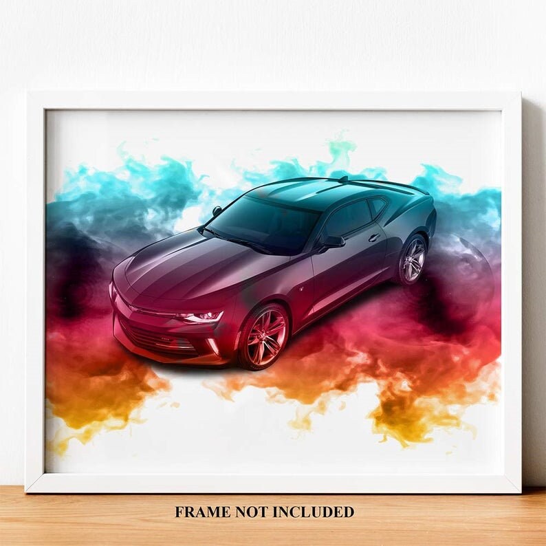 Chevrolet Camaro Camaro Wall Art Camaro Poster Automotive Wall Art ...